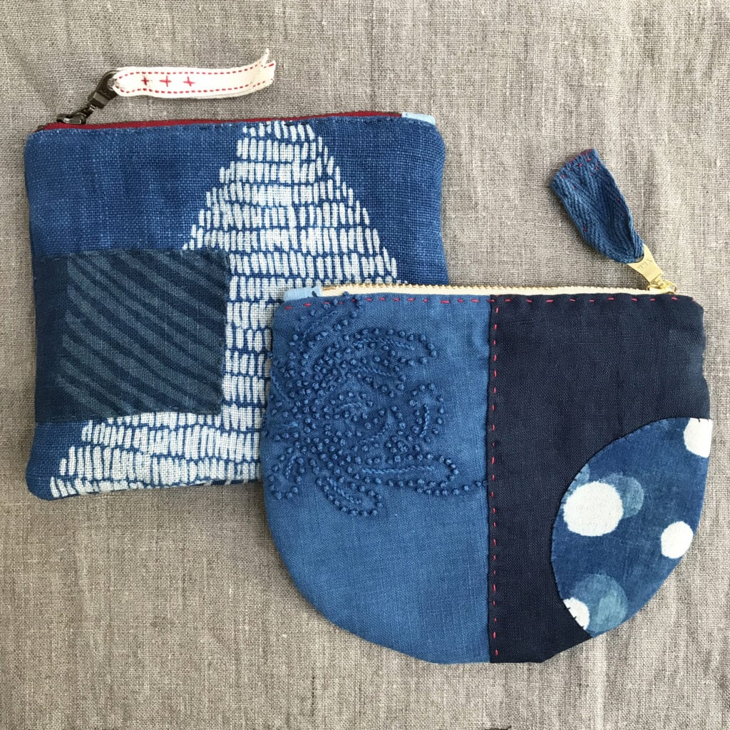 Hand Stitched Zipper Pouch - Tatter