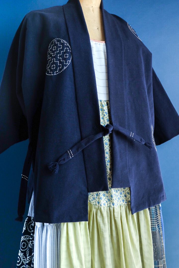 Hippari Jacket with Sashiko Stitching - Tatter