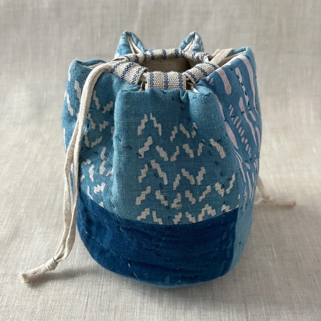 Hand Stitched Quilted Drawstring Bag – Tatter