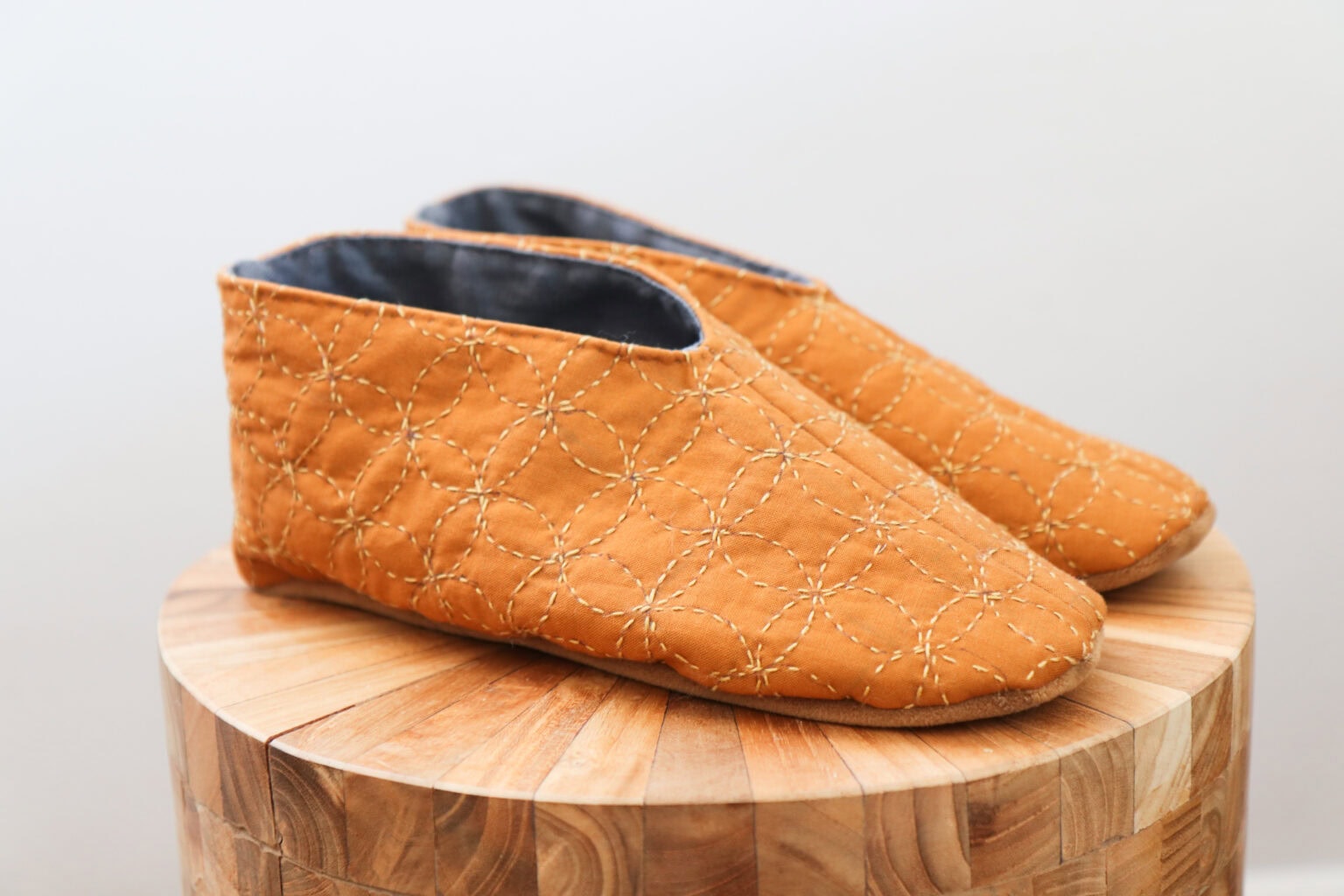 Quilted Sashiko Winter Booties - Tatter